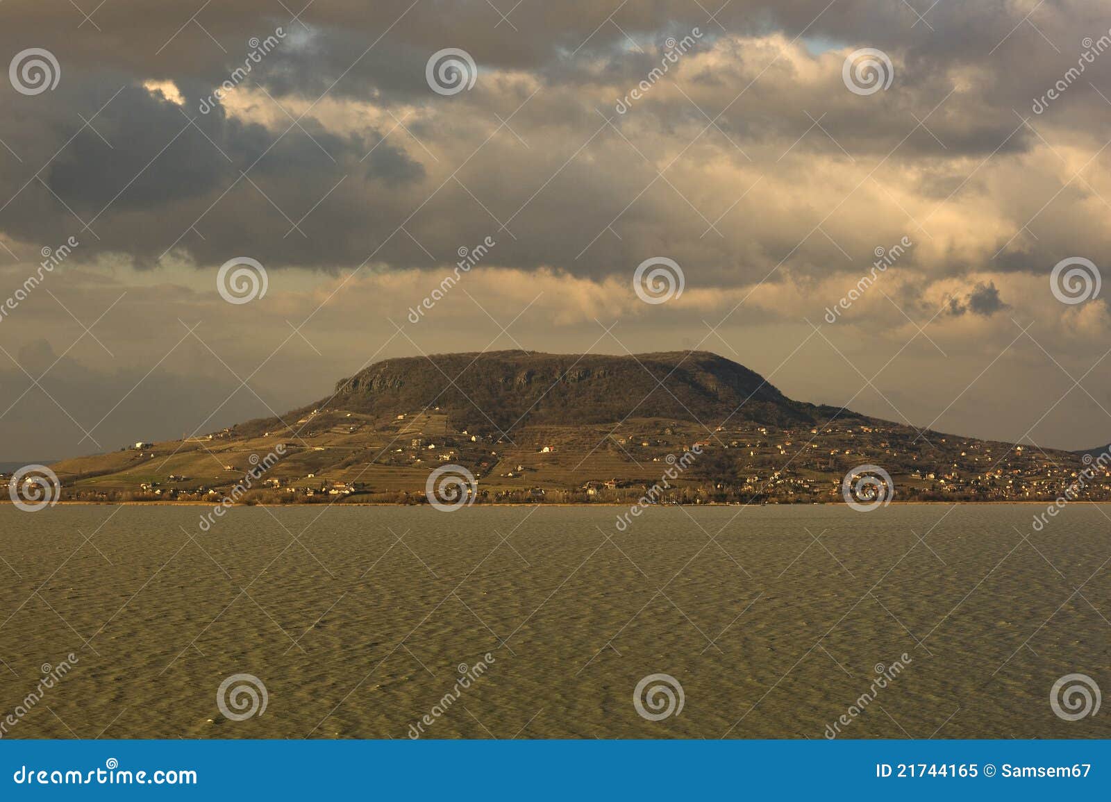 Beautiful Hill - Badacsony - at Lake Balaton Stock Image - Image of ...