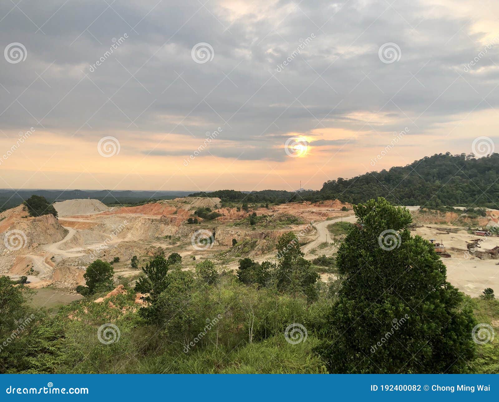 Hill View sunset stock photo. Image of malaysia, hill - 192400082