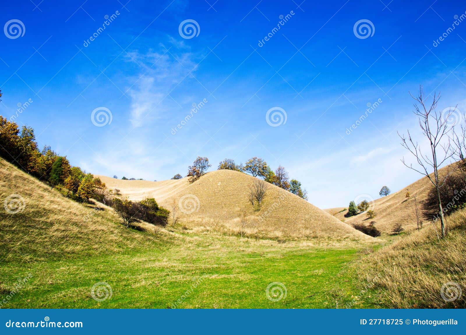 Beautiful hilly landscape stock image. Image of beautiful - 27718725
