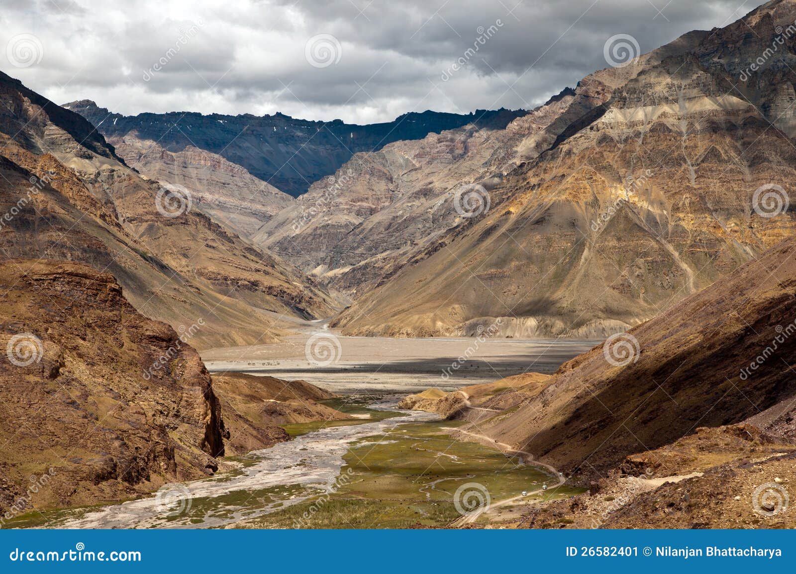 Beautiful himalayan valley stock image. Image of green - 26582401