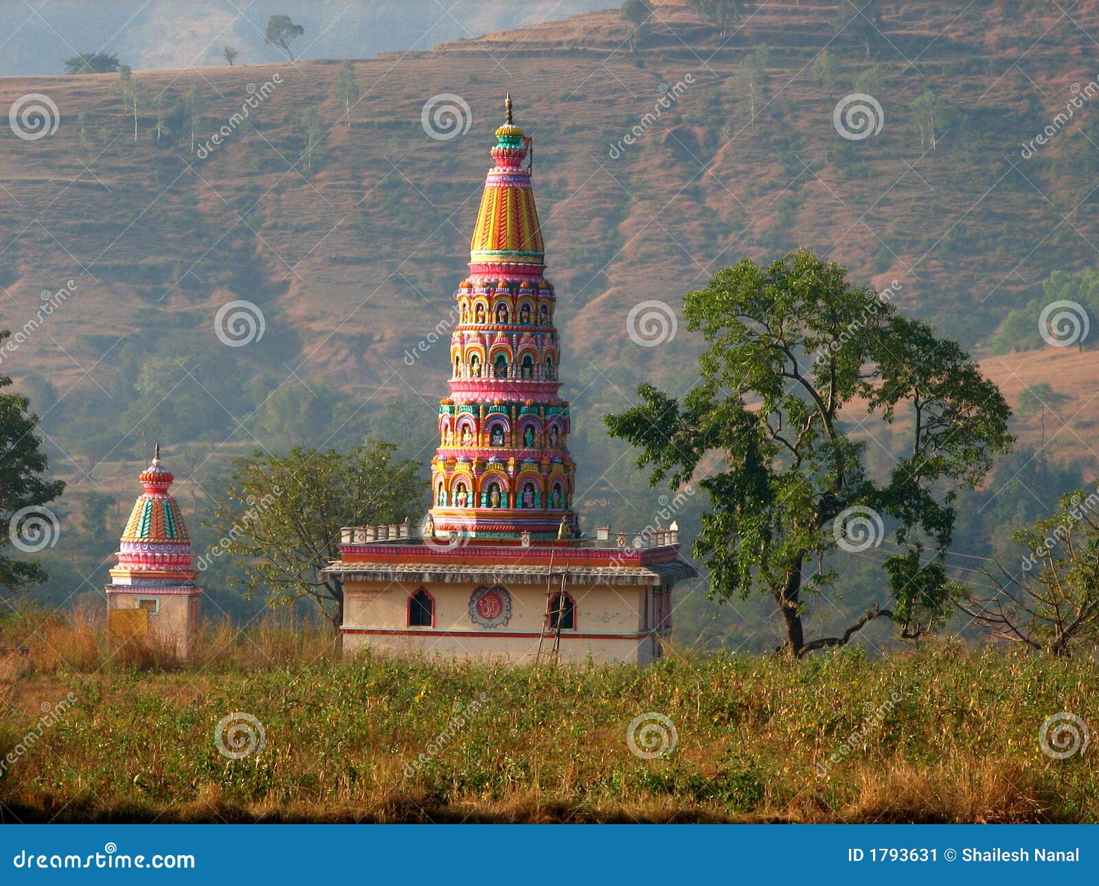 Beautiful Hindu Temple stock image. Image of rural, nature - 1793631