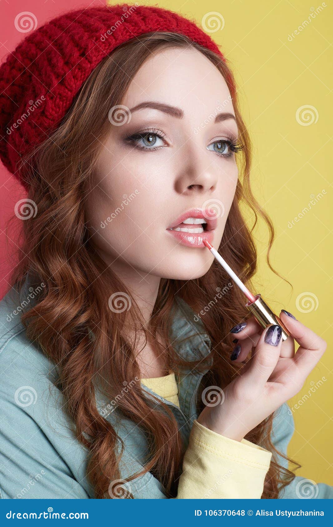 Beautiful Hipster Girl Applying Makeup Stock Photo - Image of hipster ... Beautiful Hipster Girl Applying Makeup Stock Photo - Image of hipster ...
