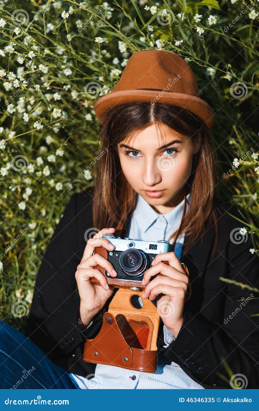 Beautiful Hipster Girl Shooting Stock Image - Image of beauty, classic ... Beautiful Hipster Girl Shooting Stock Image - Image of beauty, classic ...