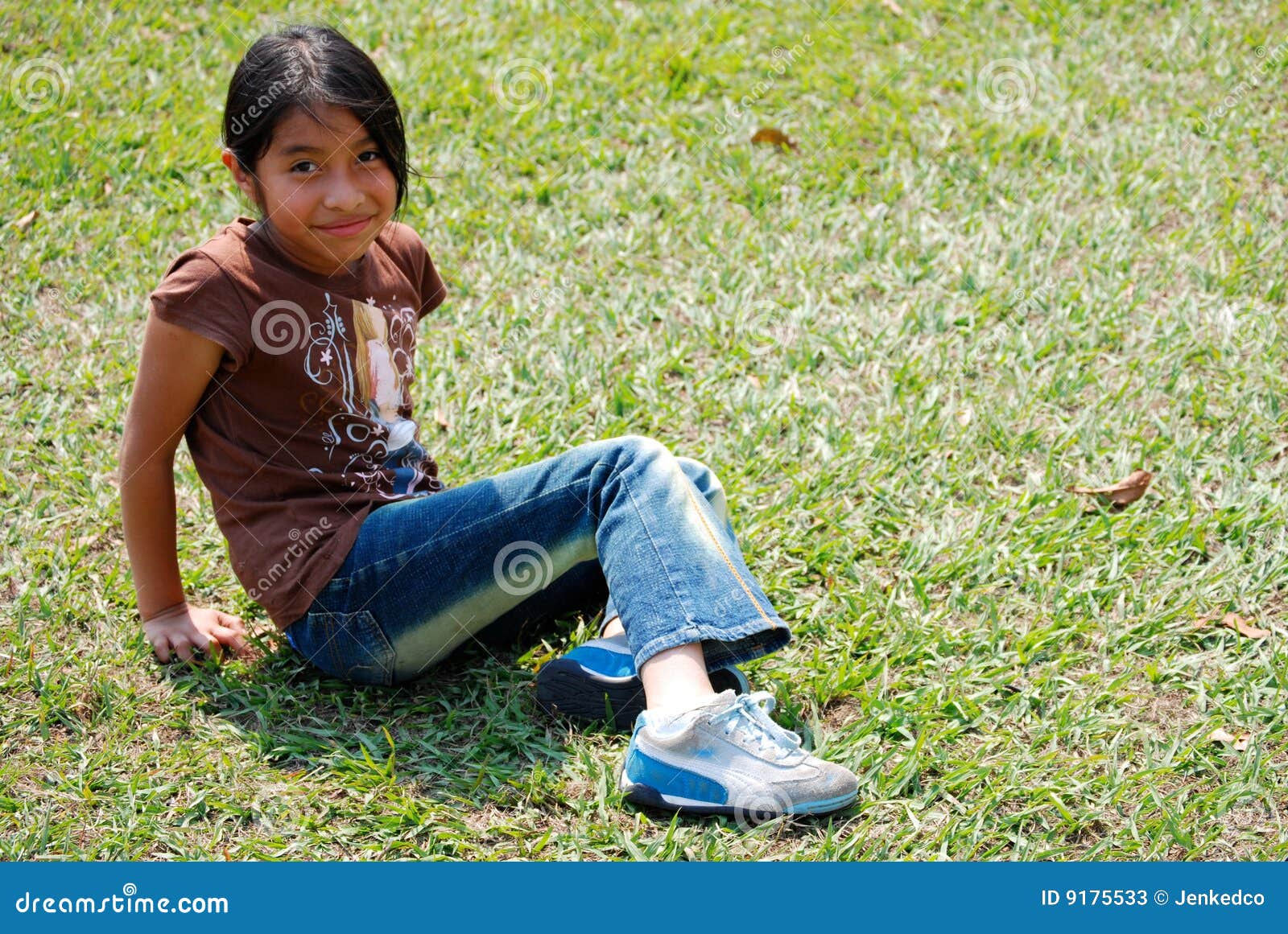 Beautiful Hispanic Girl Outside Stock Image - Image of adorable ...