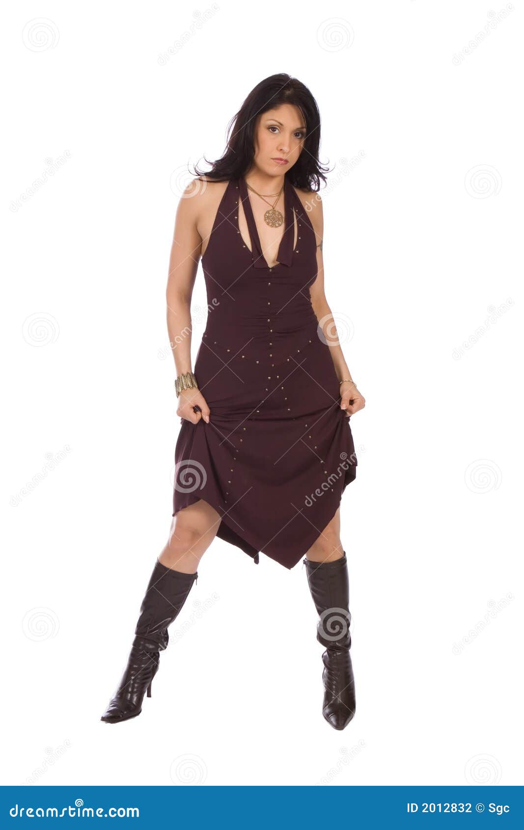 Beautiful Hispanic Model Standing Stock Photo - Image of model ...