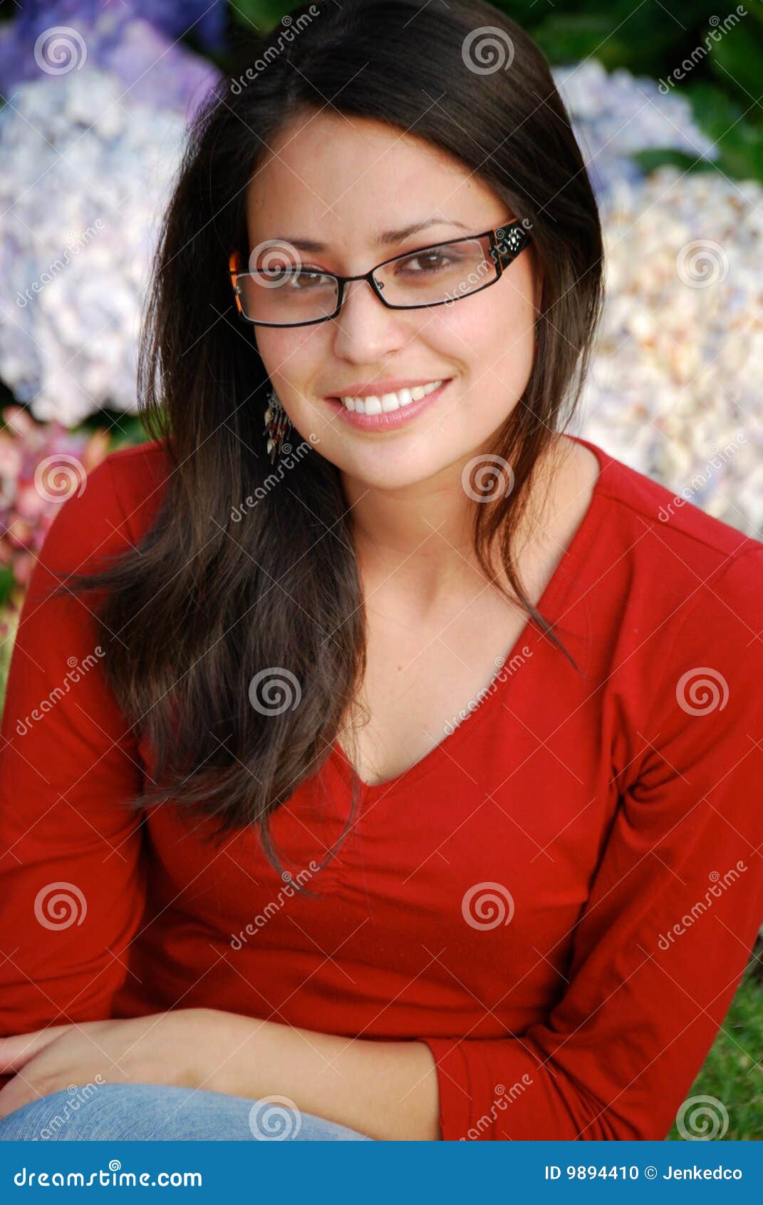 Beautiful Hispanic woman stock photo. Image of school - 9894410