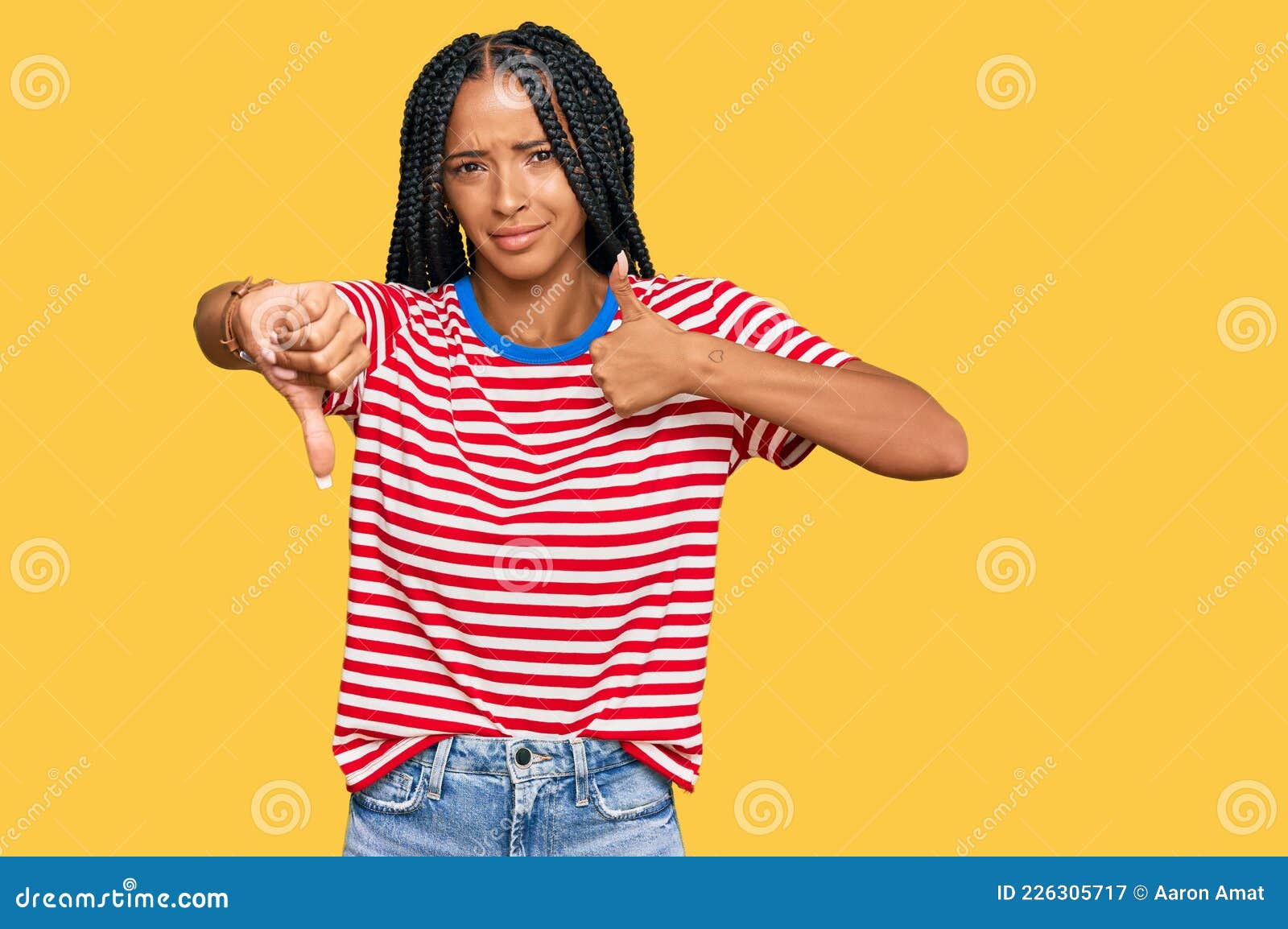Beautiful Hispanic Woman Wearing Casual Clothes Doing Thumbs Up And