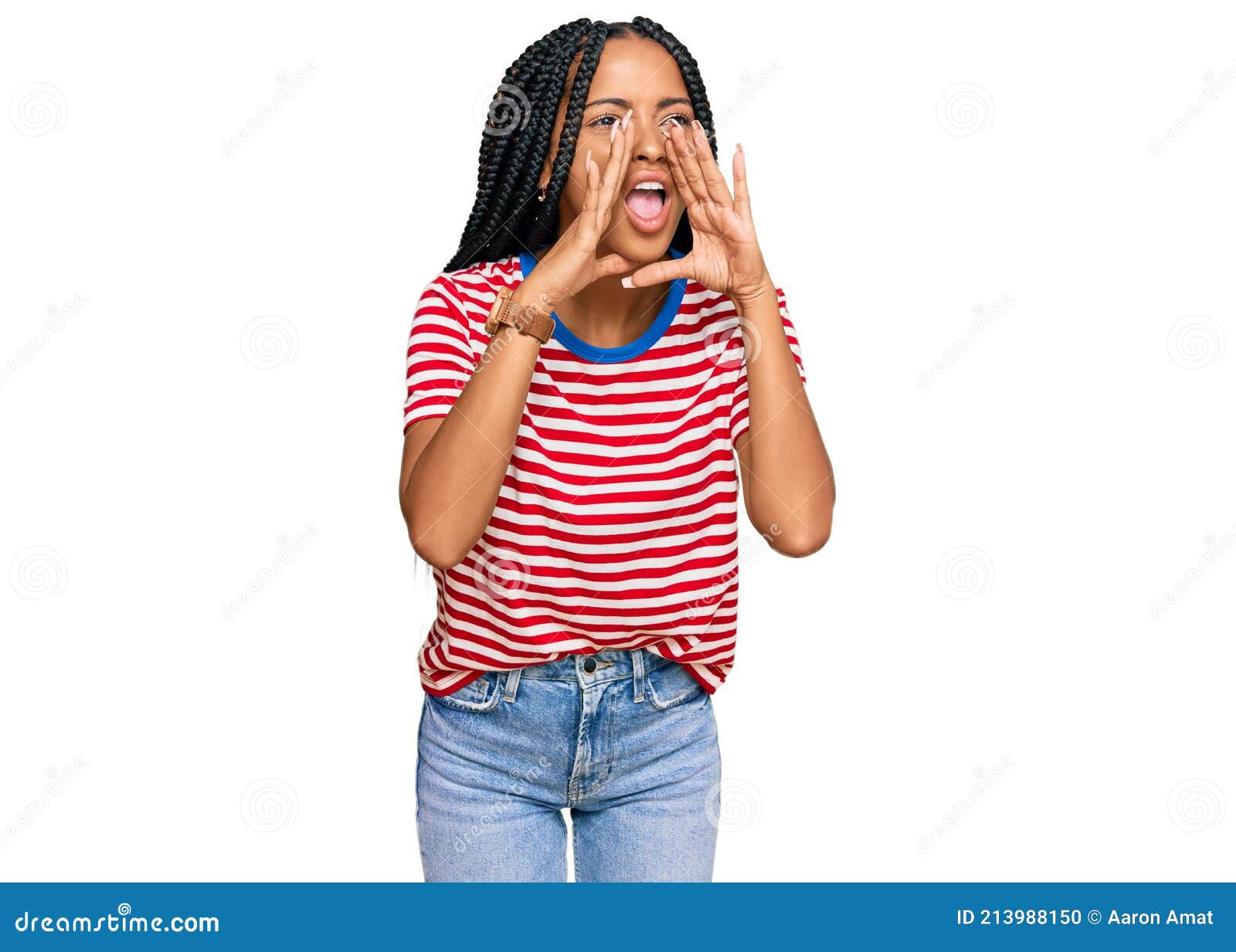 Beautiful Hispanic Woman Wearing Casual Clothes Shouting Angry Out Loud