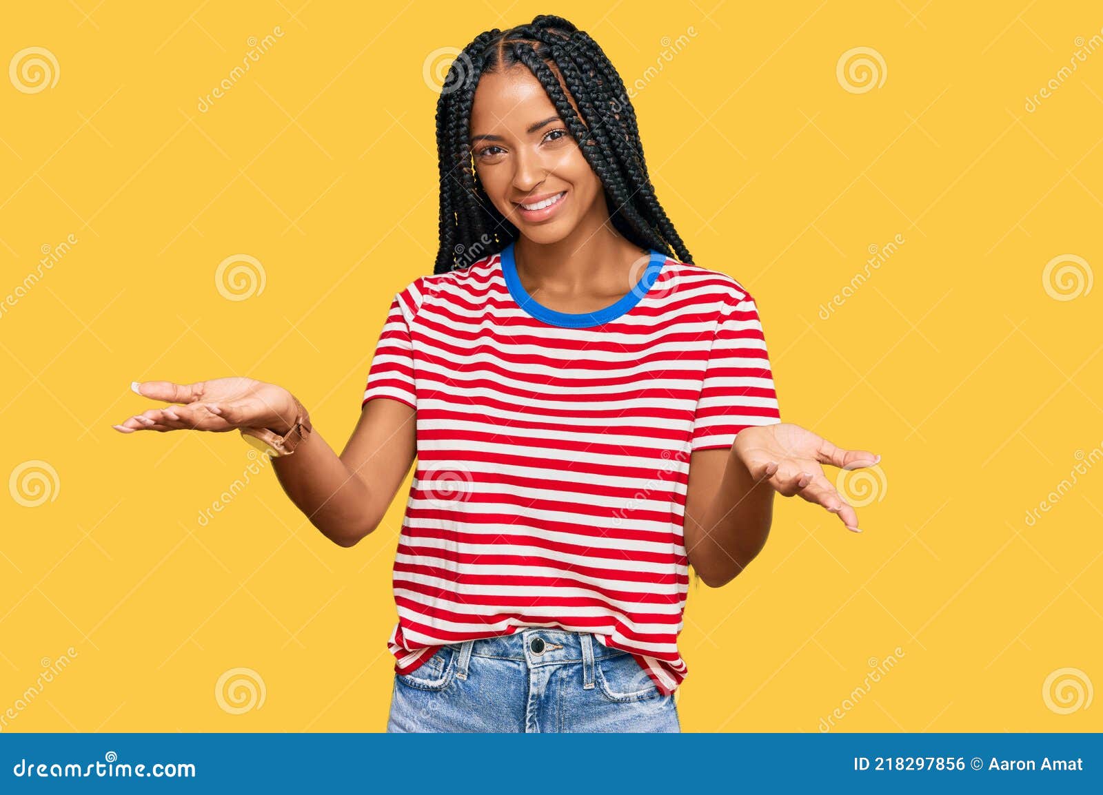 Beautiful Hispanic Woman Wearing Casual Clothes Smiling Cheerful
