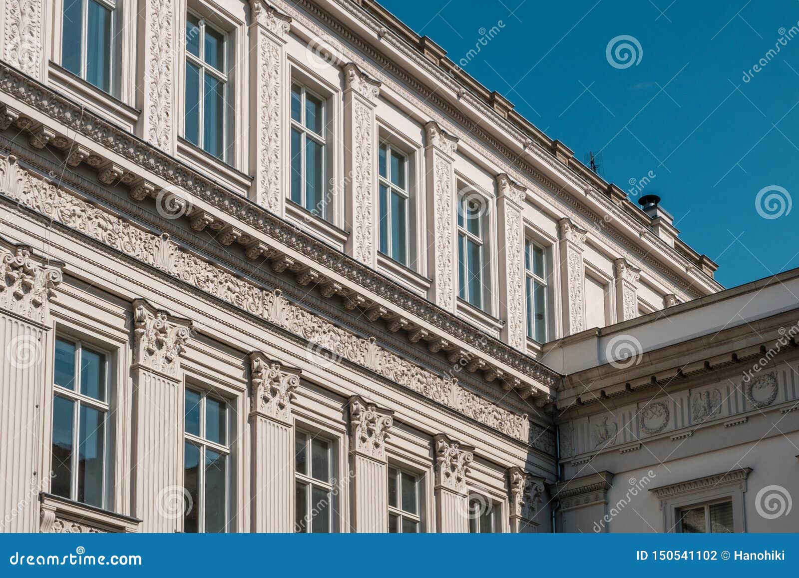 Beautiful Historic Building Facade Decoration in Berlin, Germany Stock ...