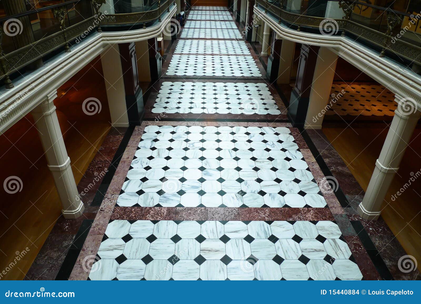 Beautiful Historic Building Interior Stock Illustration - Illustration ...