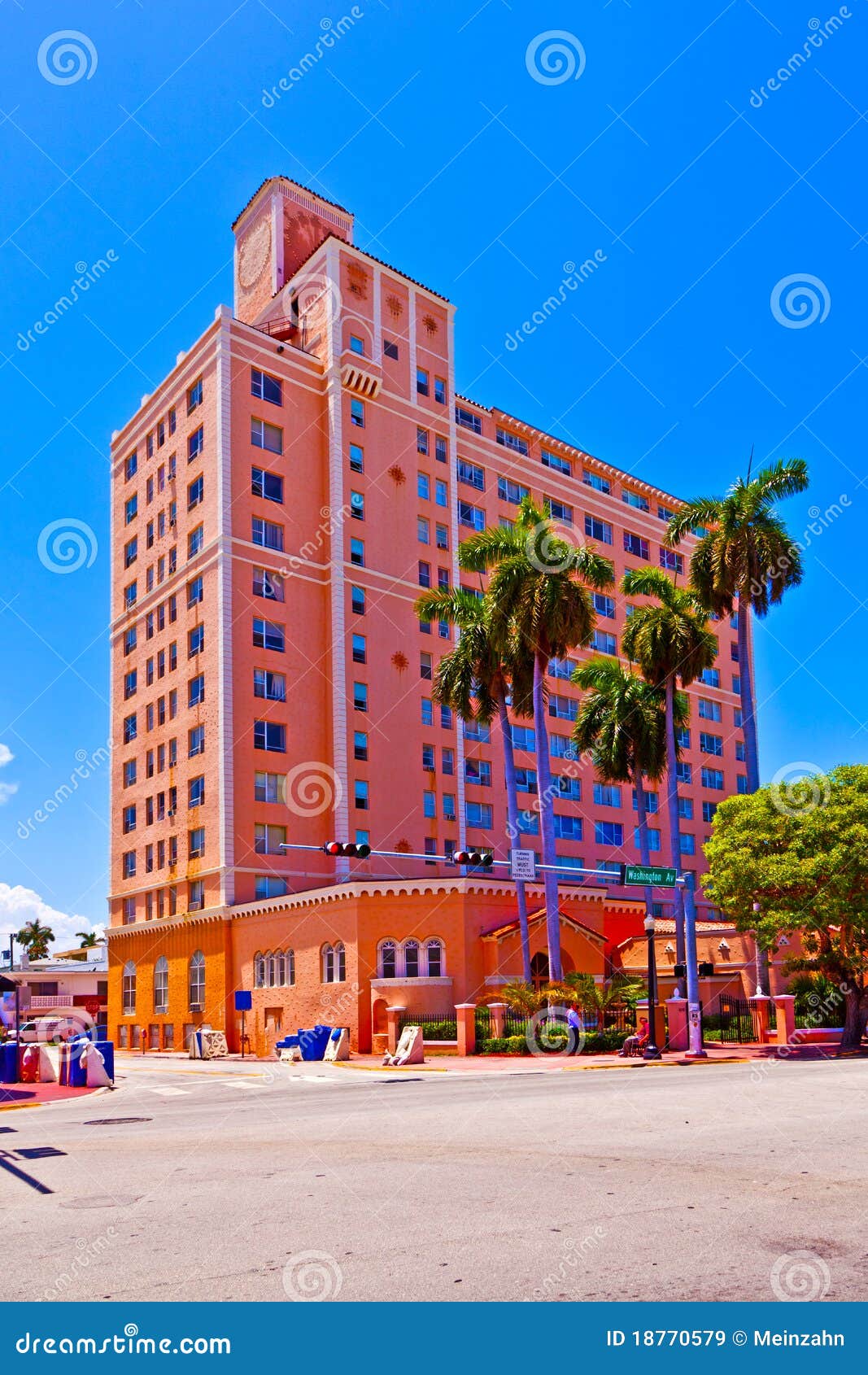 Beautiful Historic Buildings in Art Deco Stock Image - Image of detail ...