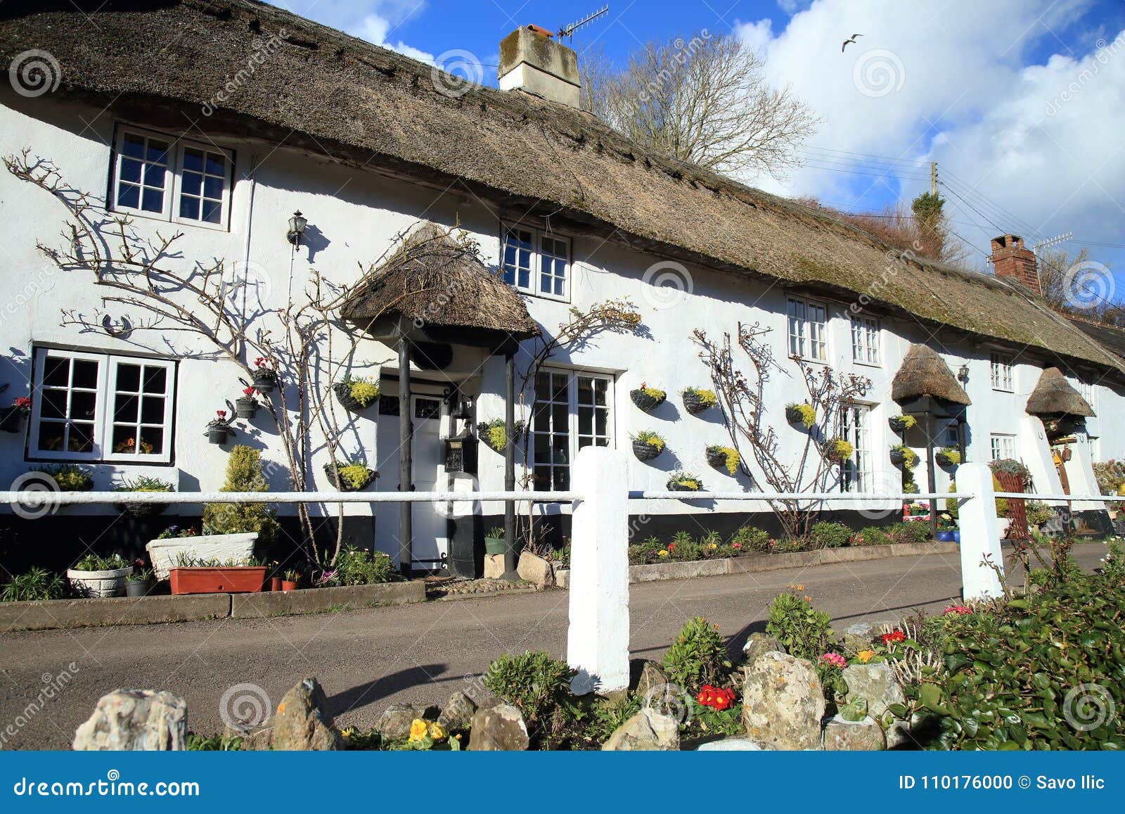 Beautiful historic cottage stock photo. Image of traditional - 110176000