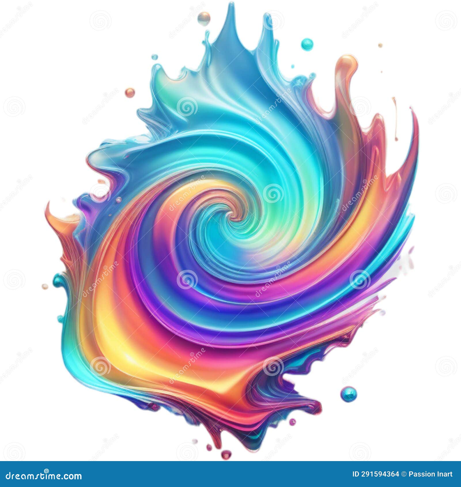 Beautiful Hologram Color Isolated on White Background Stock ...