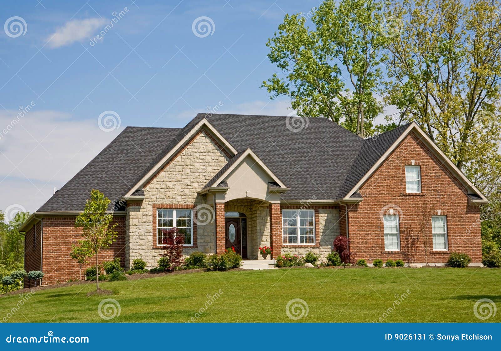 Beautiful Home stock image. Image of front, huge, wealth - 9026131