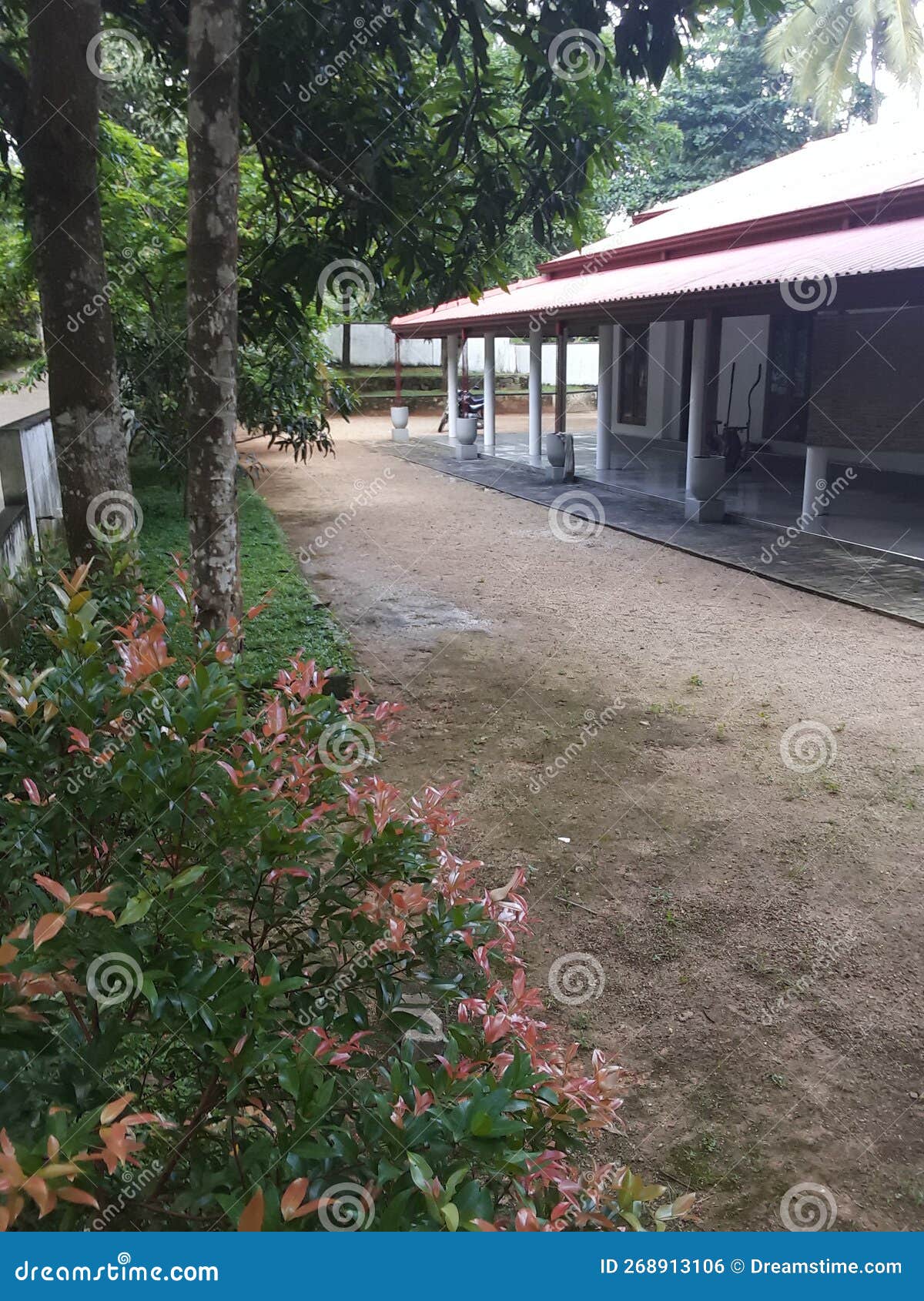 The beautiful home gardern stock photo. Image of waterway - 268913106