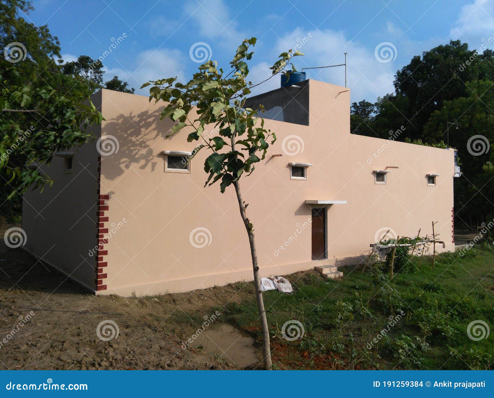 A Beautiful Home . a Beautiful Home Town Background. Stock Photo ...