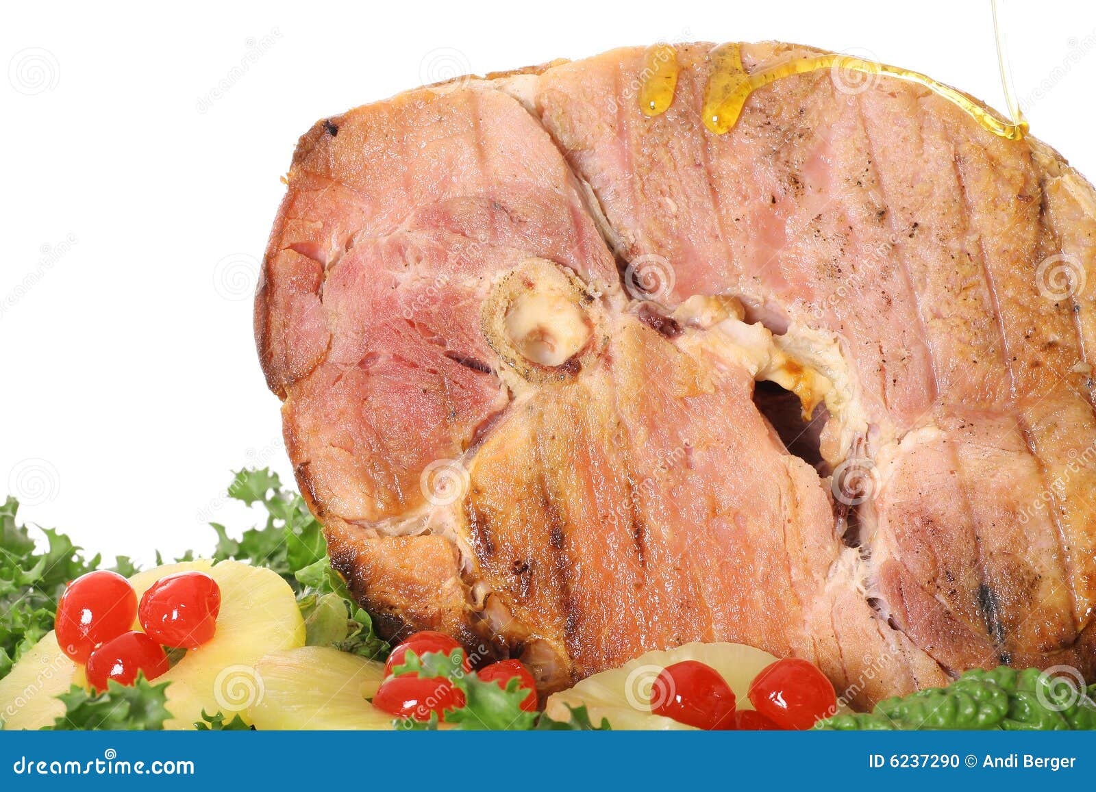 Beautiful honey baked ham stock photo. Image of delicious - 6237290