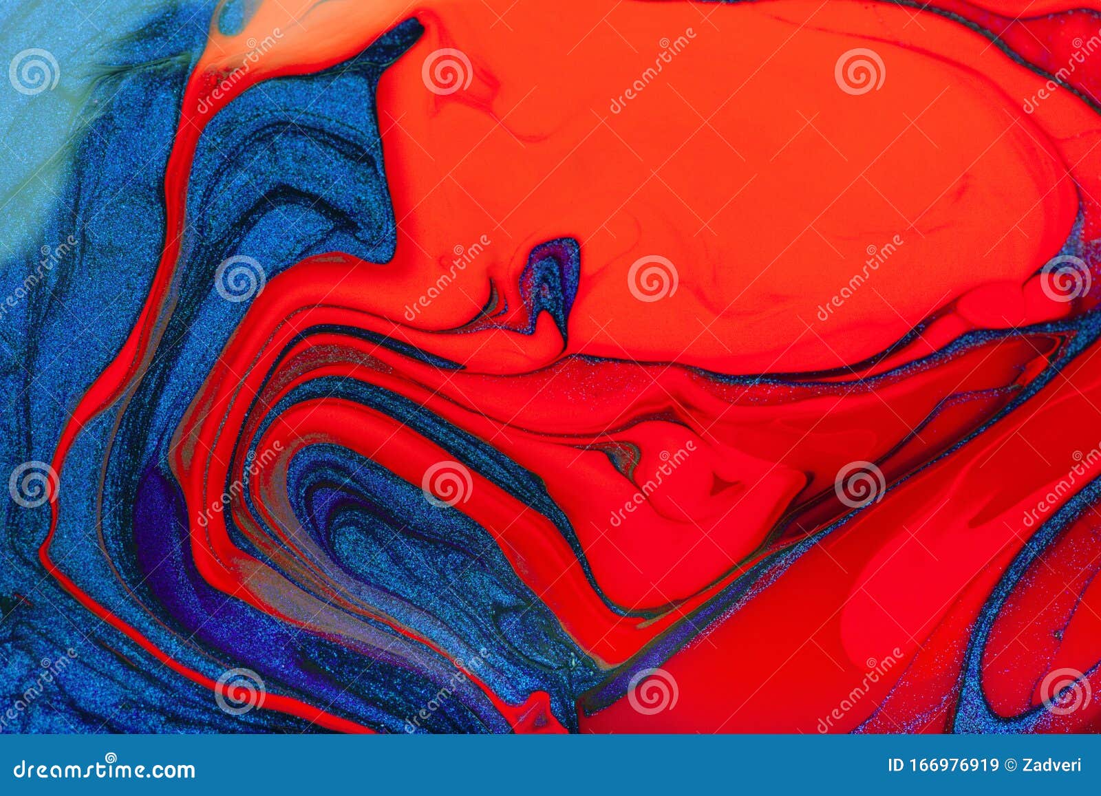 Beautiful Abstract Bright Red-blue Background with Streaks and Stains ...