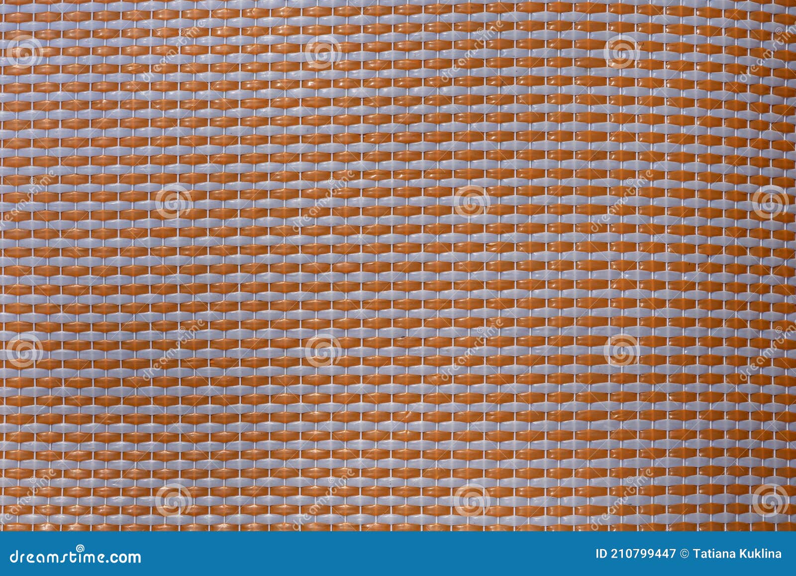 A Beautiful Horizontal Part of an Orange and White Wicker Plastic ...
