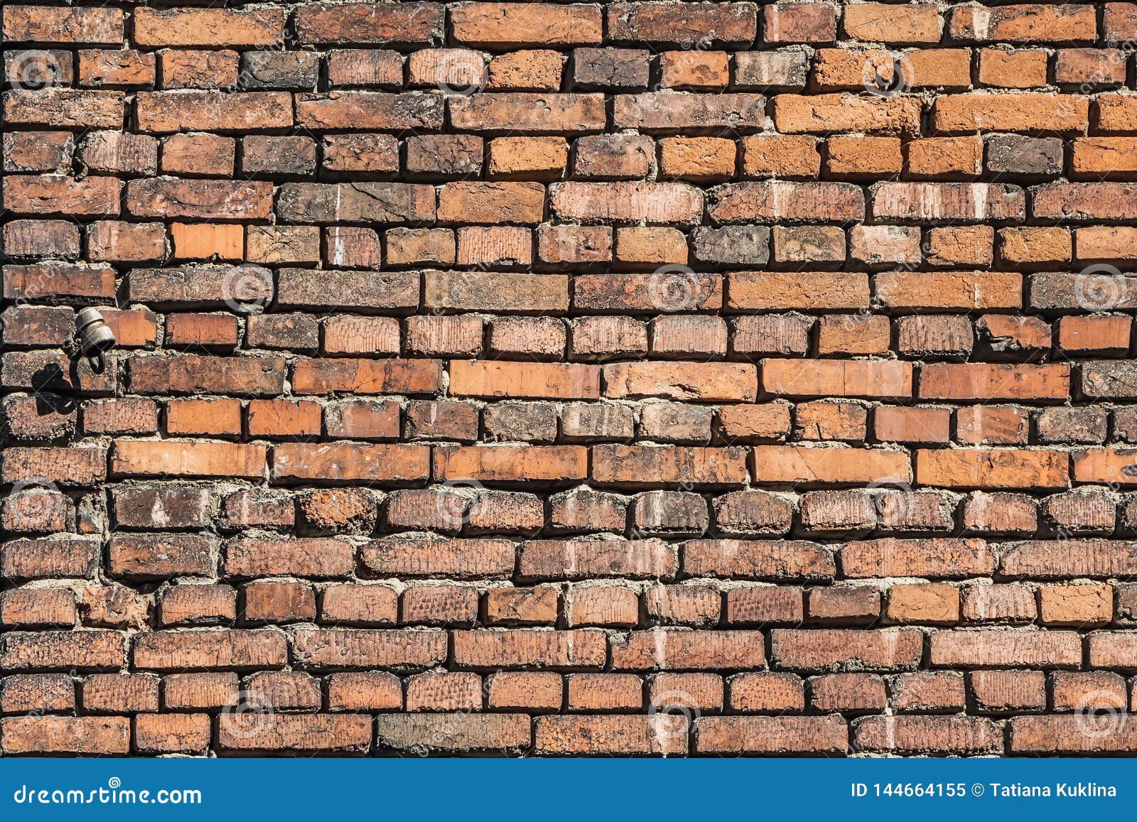 A Beautiful Horizontal Texture of Part of a Old Crashed Brick Wall in ...