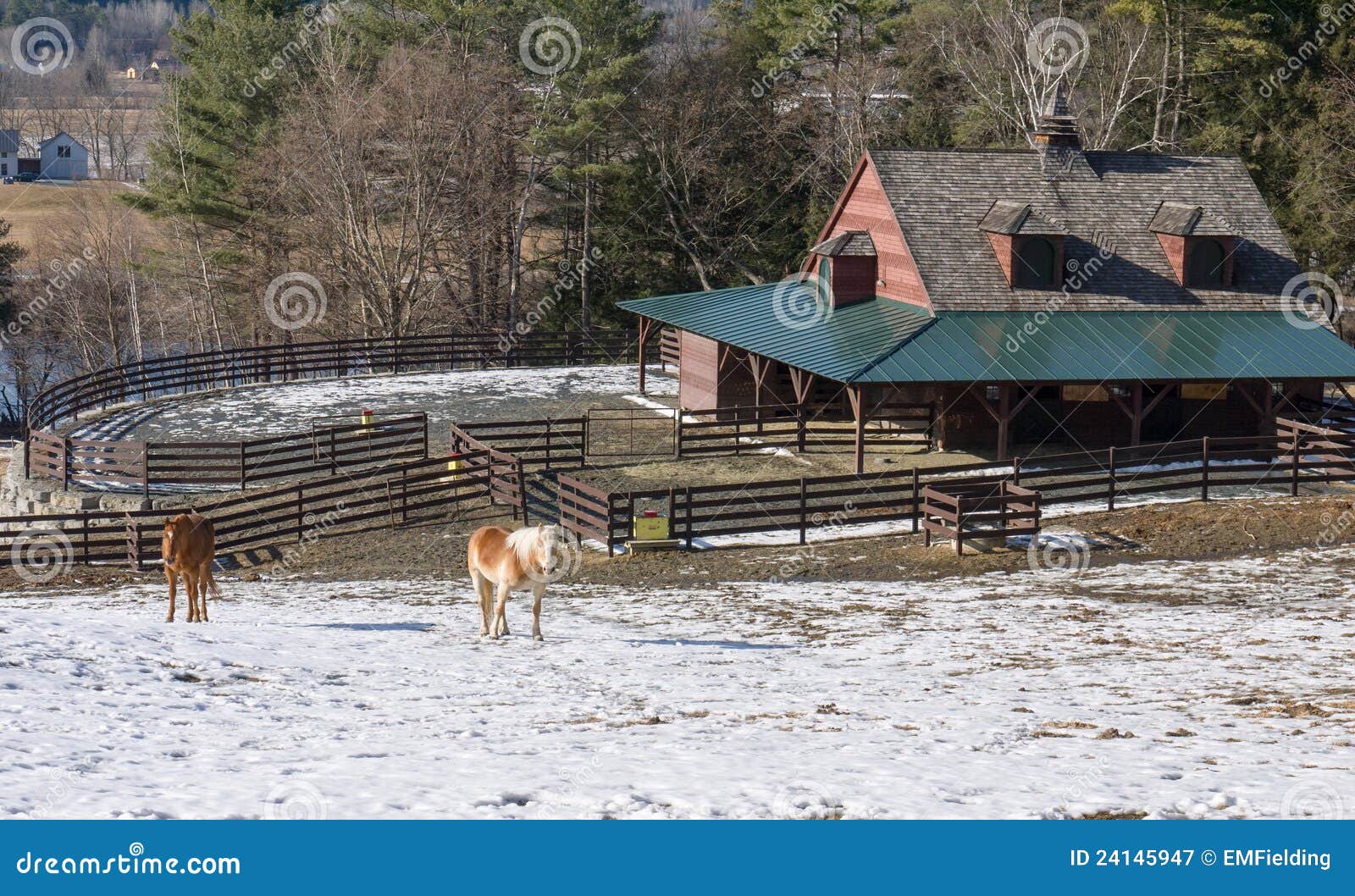 Beautiful Horse Stable stock image. Image of barn, corral - 24145947