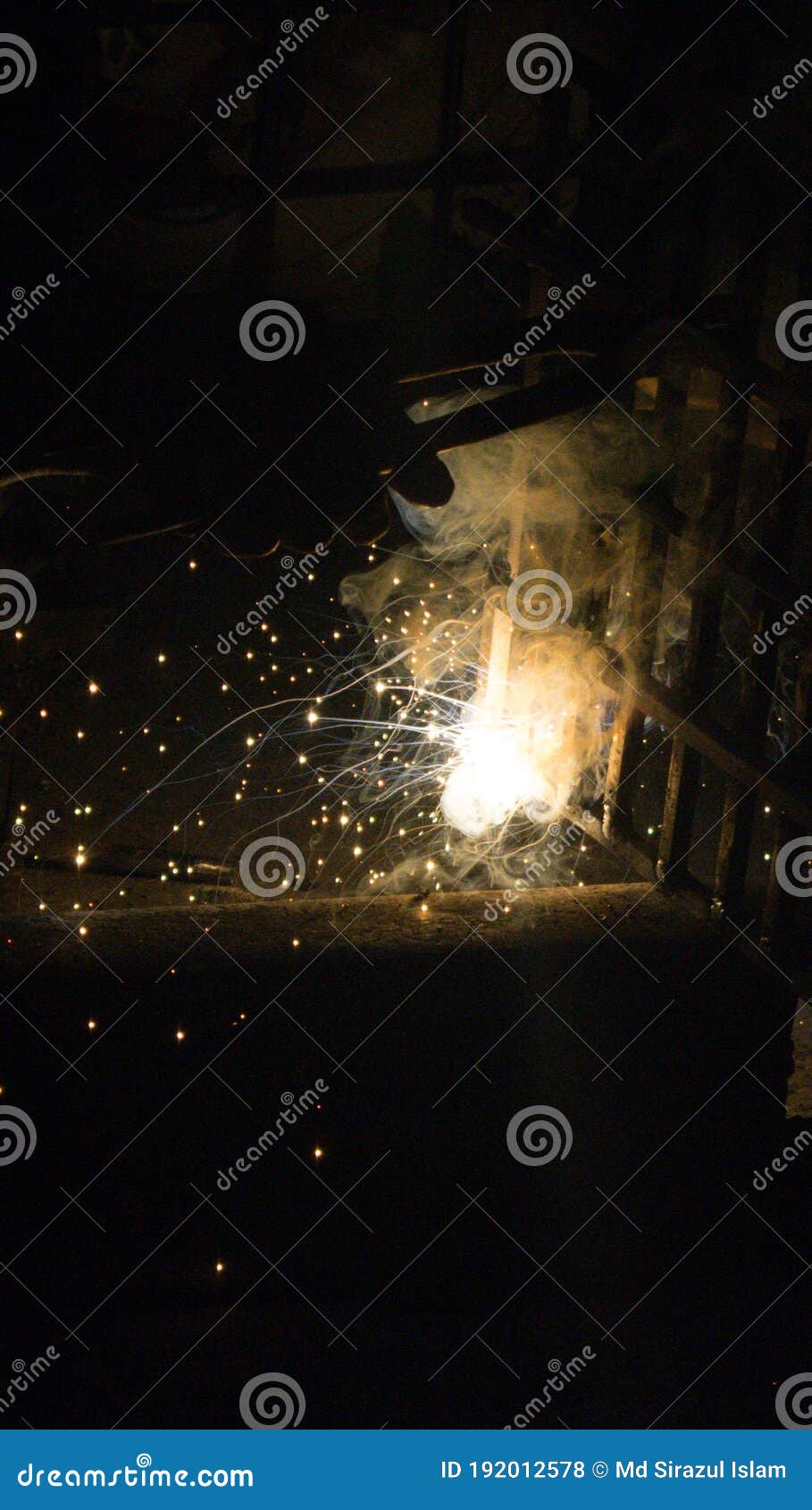 Beautiful and Hot Spark from Work Stock Photo - Image of nature, asia ...