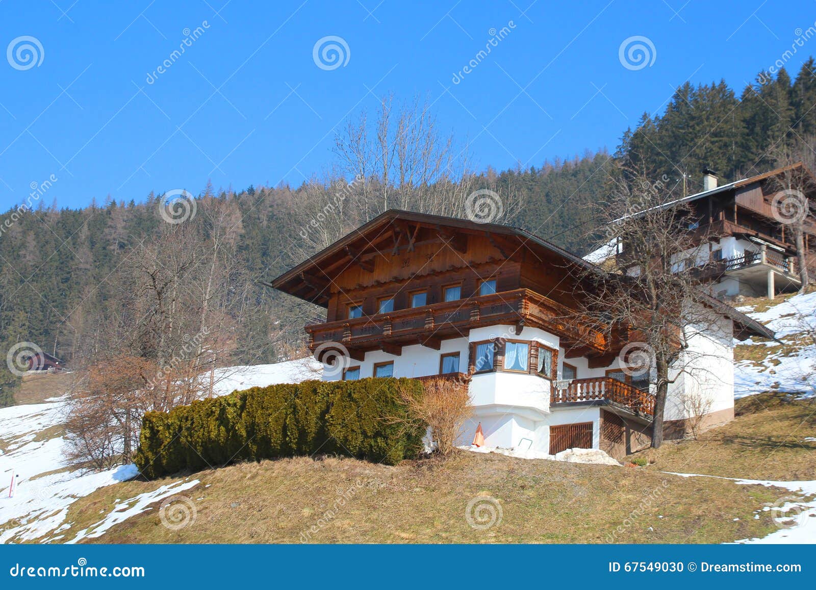 Beautiful House in the Alps. Stock Photo - Image of residence, amazing ...