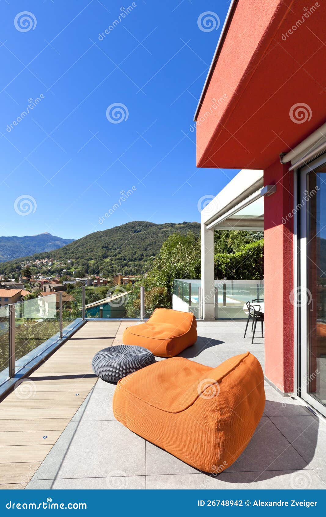 Beautiful house, outside stock photo. Image of perspective - 26748942