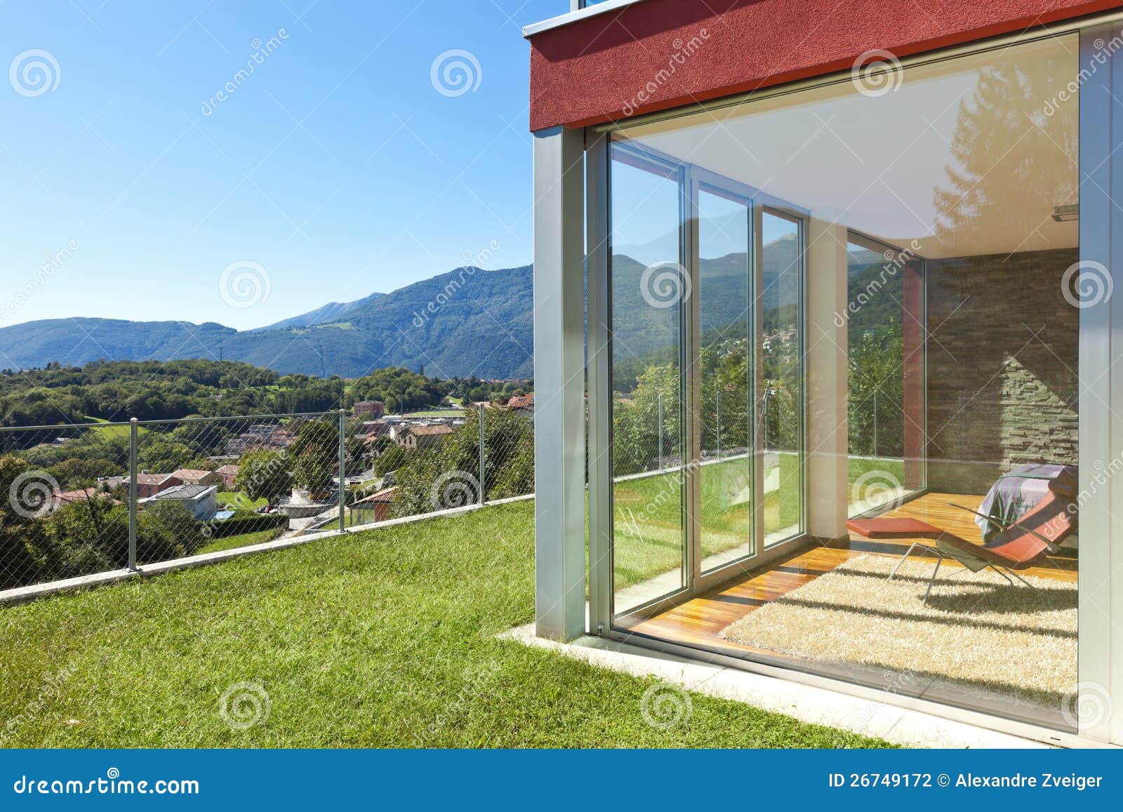Beautiful house, outside stock photo. Image of clear - 26749172