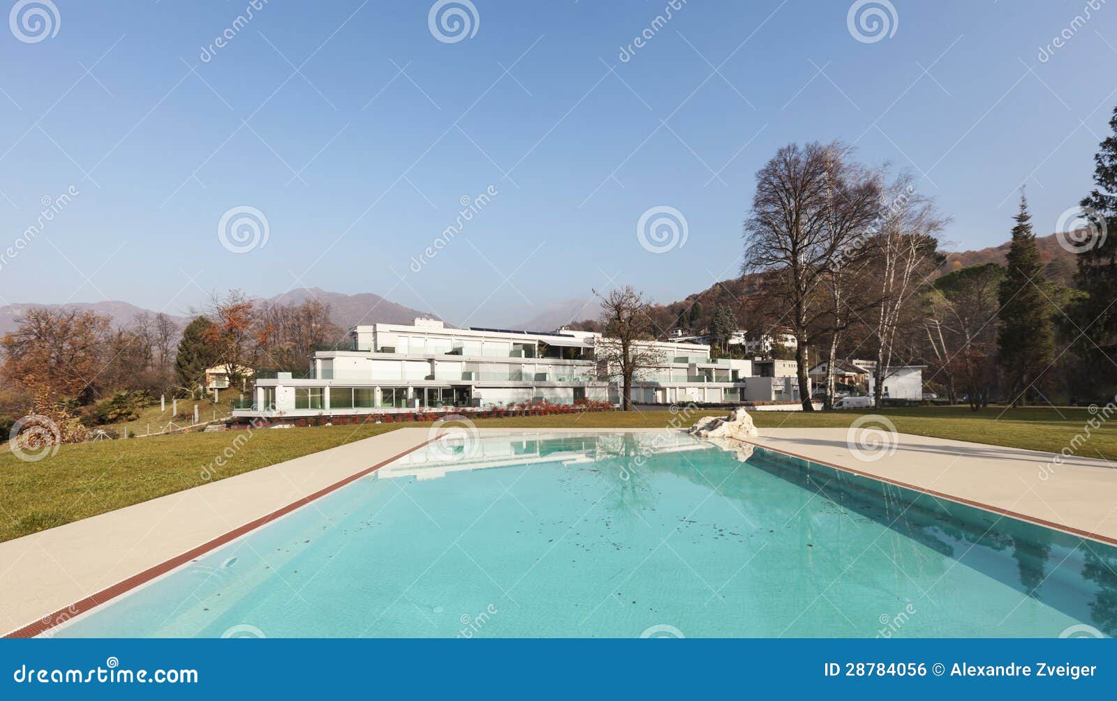 Beautiful house, outside stock photo. Image of ssunny - 28784056