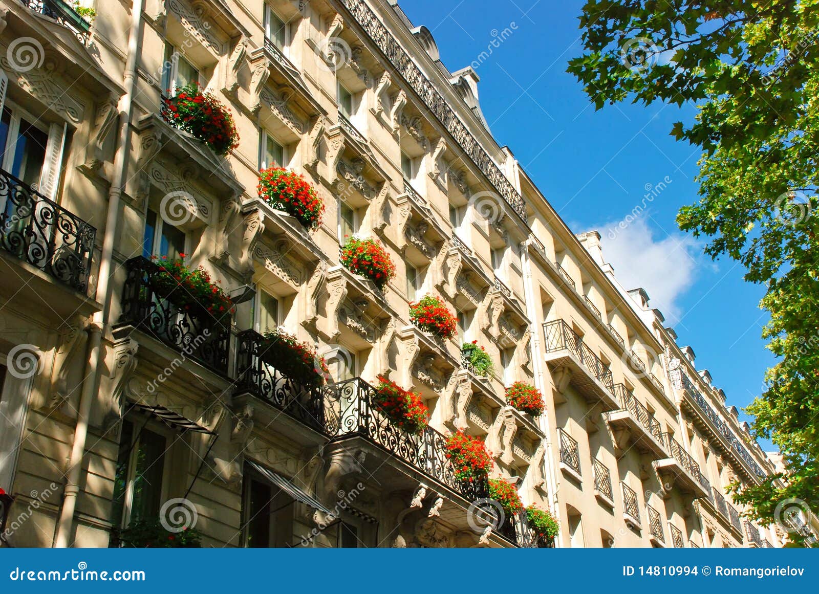 Beautiful house in Paris stock photo. Image of beautiful - 14810994