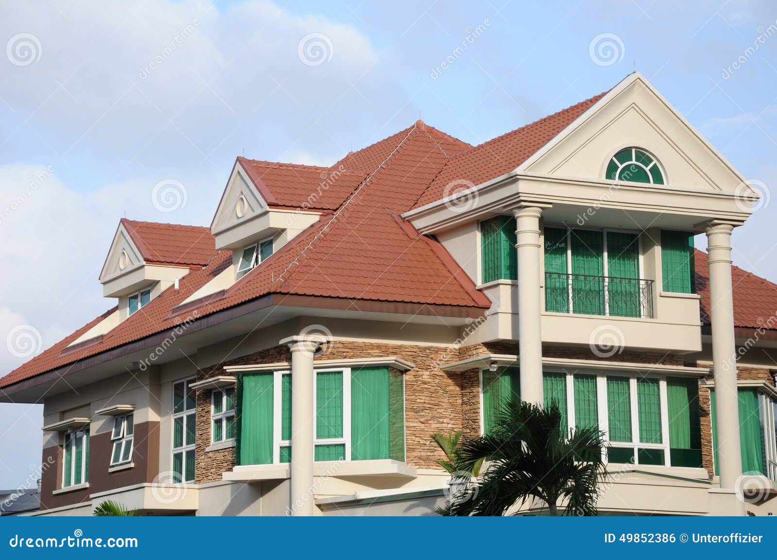 Beautiful House stock photo. Image of build, rich, architecture - 49852386