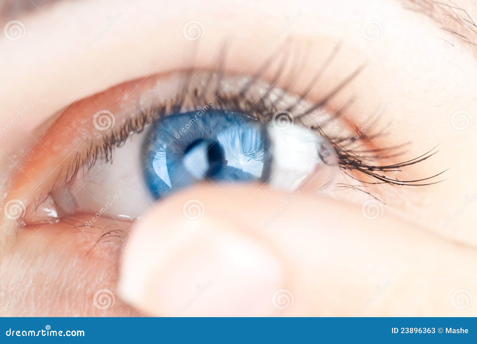Beautiful human eye stock image. Image of hygiene, macro - 23896363