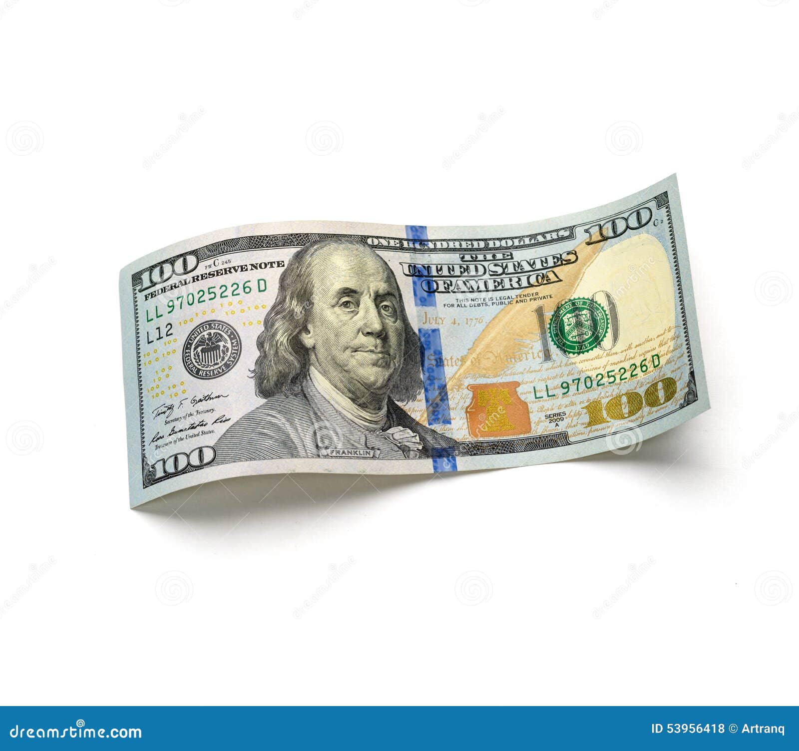 805 Beautiful Hundred Dollar Bill White Background Stock Photos - Free ...