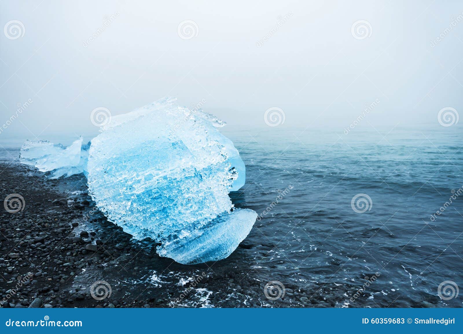 Beautiful Ice on the Coast of the Atlantic Ocean. Stock Image - Image ...
