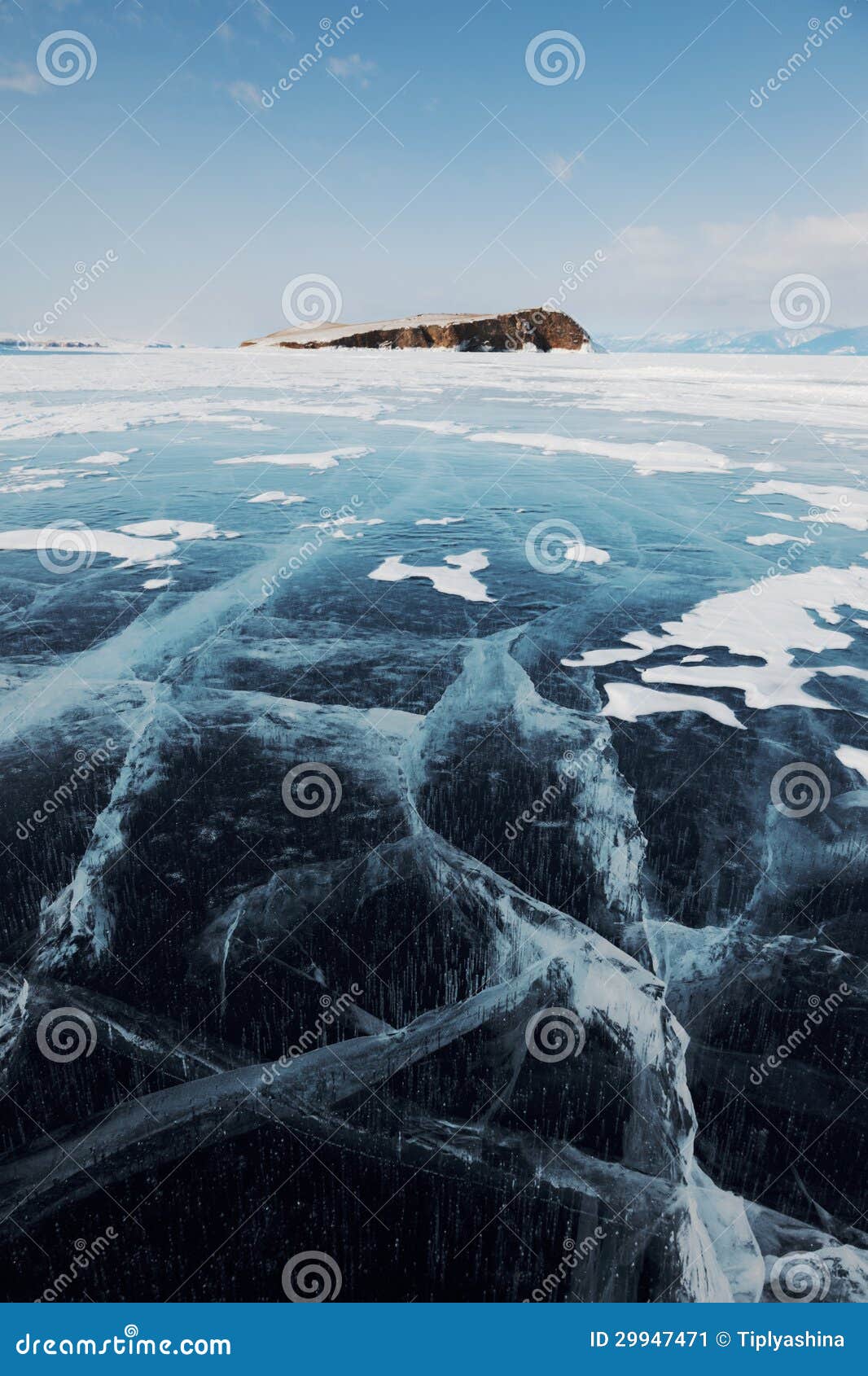 Beautiful Ice of Lake Baikal Stock Image - Image of nature, texture ...