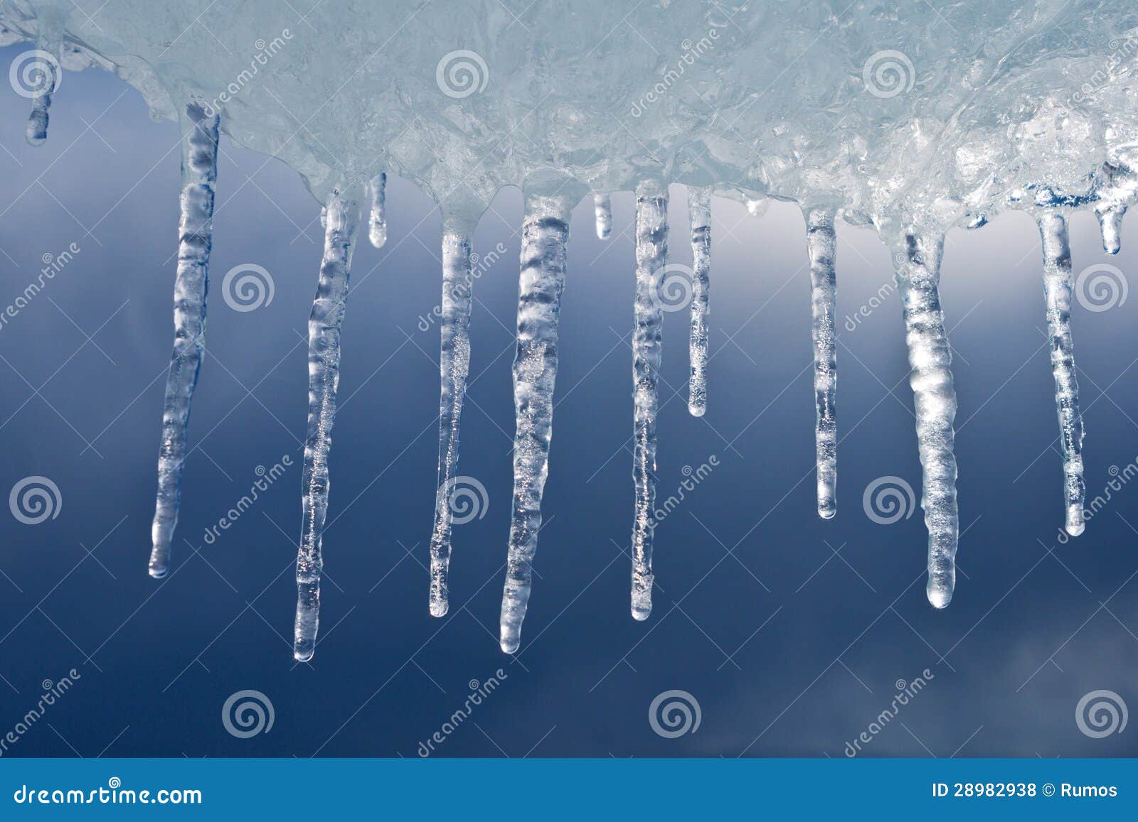 Beautiful Icicles Against the Storm Sky Stock Photo - Image of baikal ...
