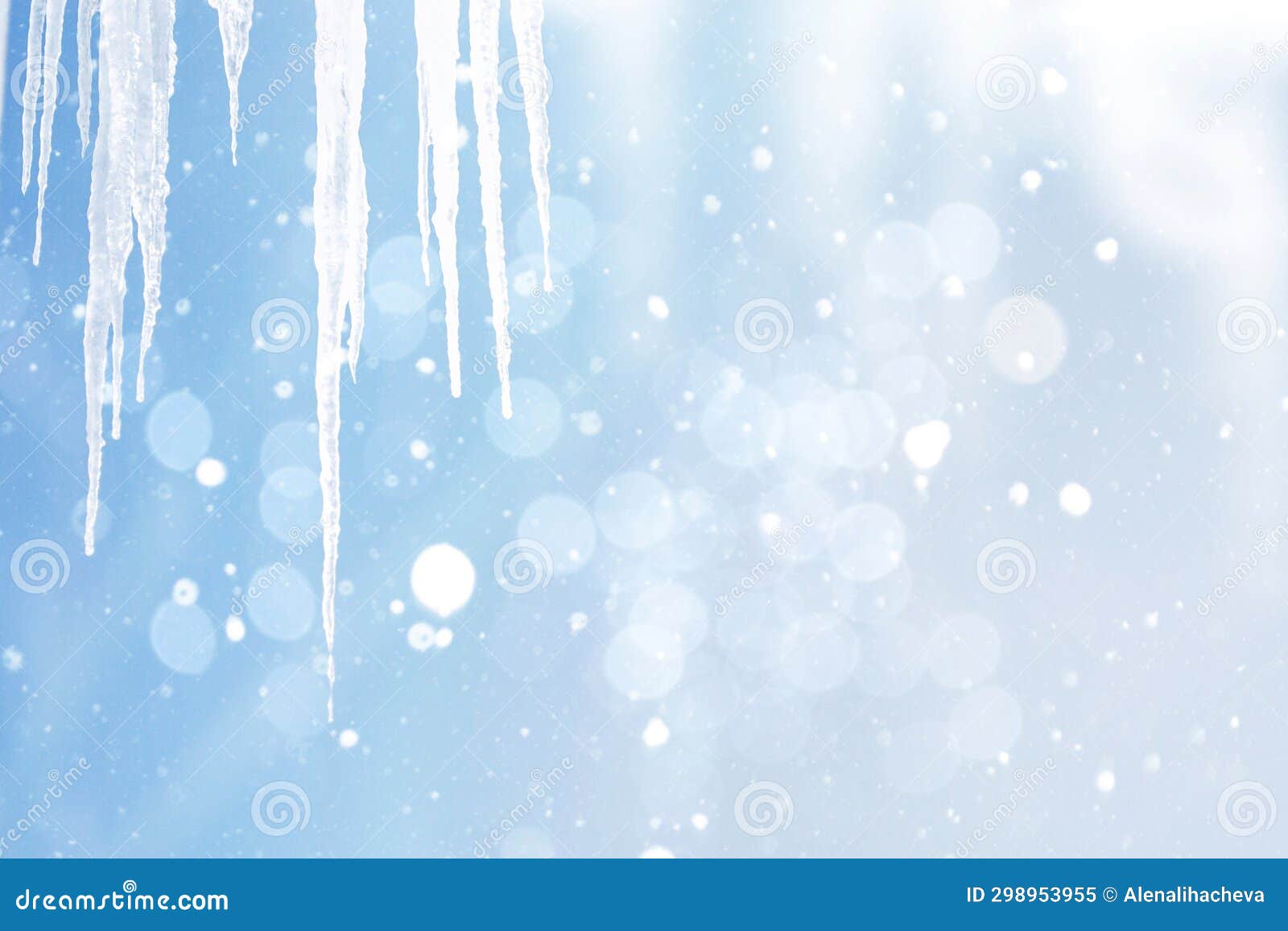 Beautiful Icicles. Background of Bright Transparent Icicles Stock Image ...