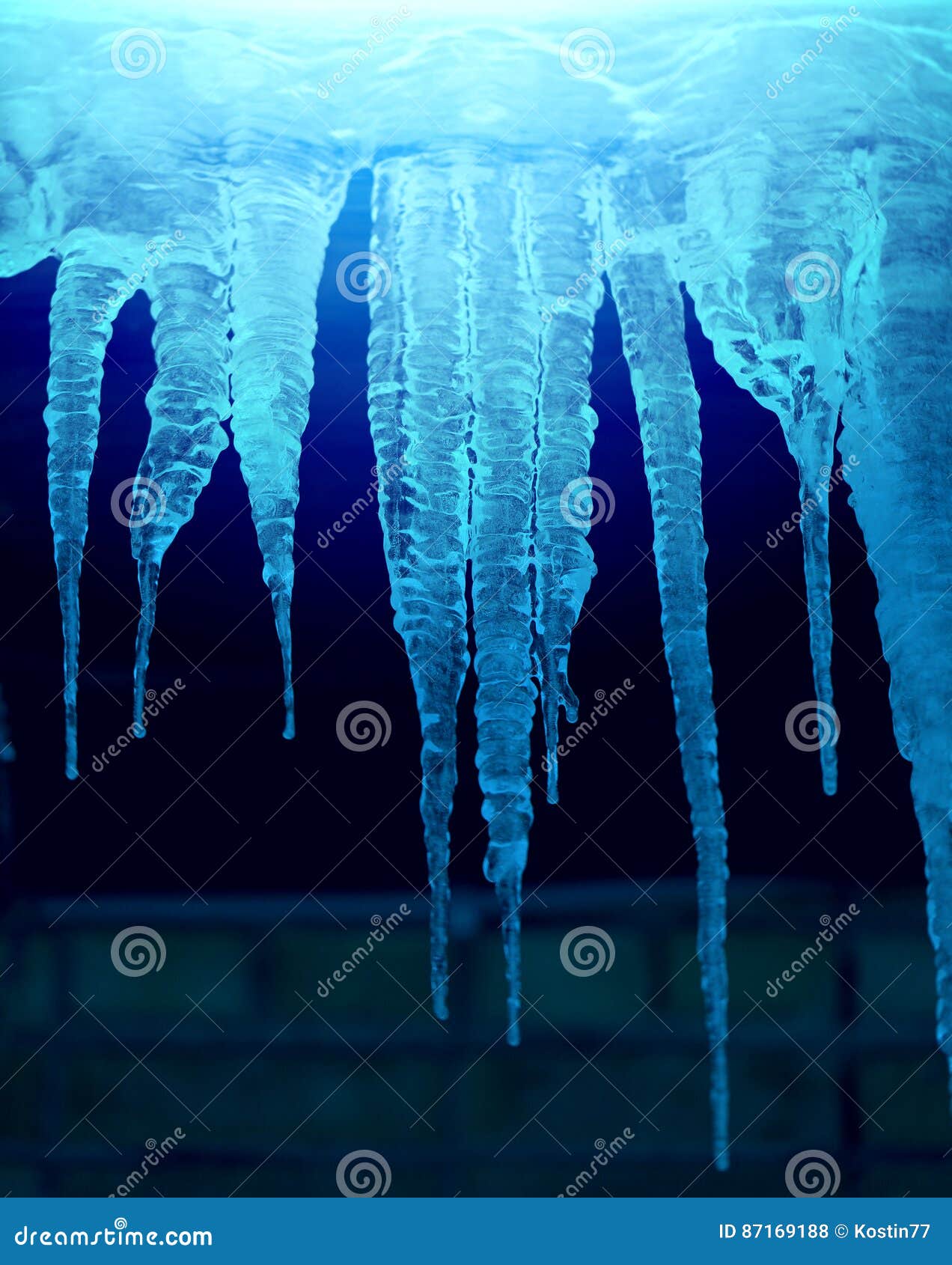 Beautiful Icicles Photographed Stock Photo - Image of dripping, cold ...