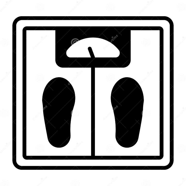 Beautiful Icon of Weight Scale, Weight Machine Vector Design Stock ...