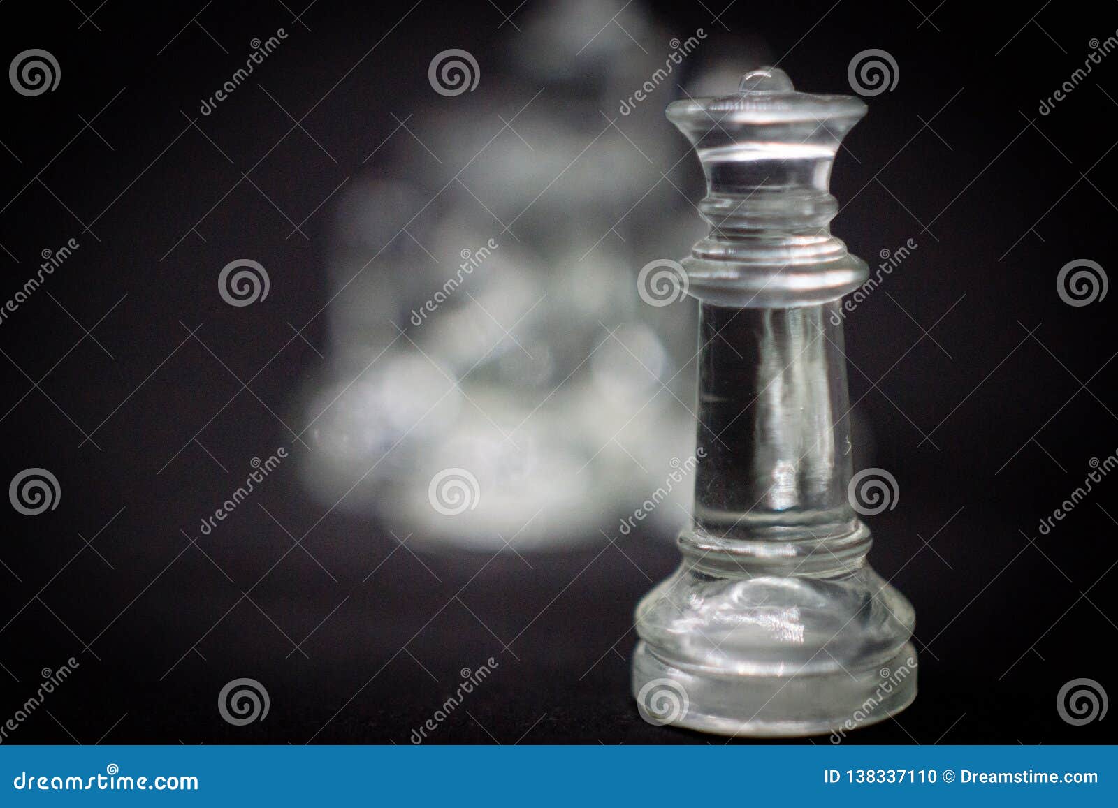 Dramatic Be My Queen, Chess Pieces on a Black Background Stock Photo ...