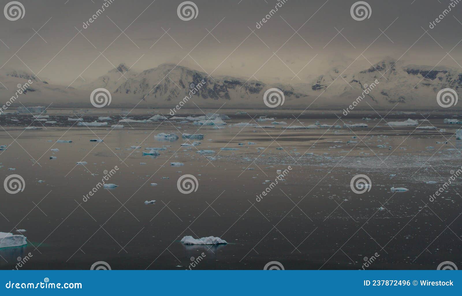Beautiful Icy View in Antarctica Stock Photo - Image of landscapes ...