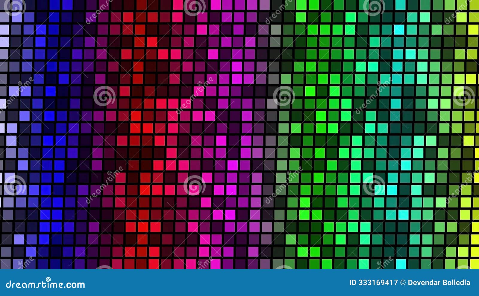 Beautiful Illustration of Colorful Pixel Particles Pattern Stock ...
