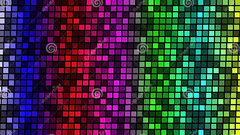 Beautiful Illustration of Colorful Pixel Particles Pattern Stock ...