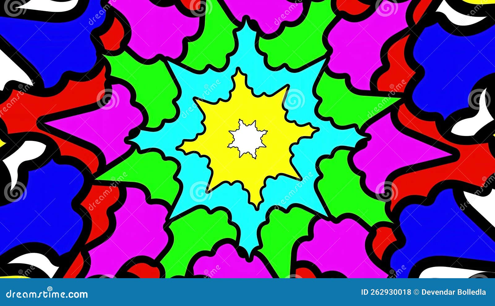 Beautiful Illustration of Colorful Star Shapes Pattern Stock ...