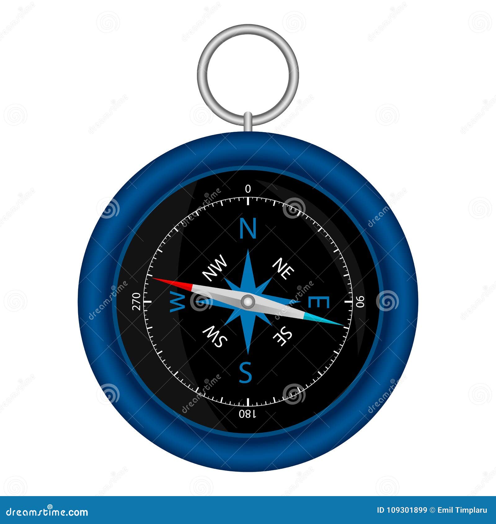 A Beautiful Illustration of Compass Stock Vector - Illustration of ...