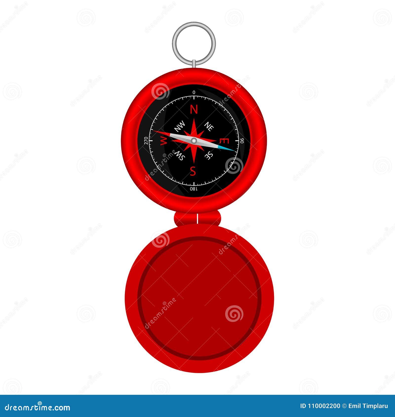 A Beautiful Illustration of Compass Stock Vector - Illustration of ...
