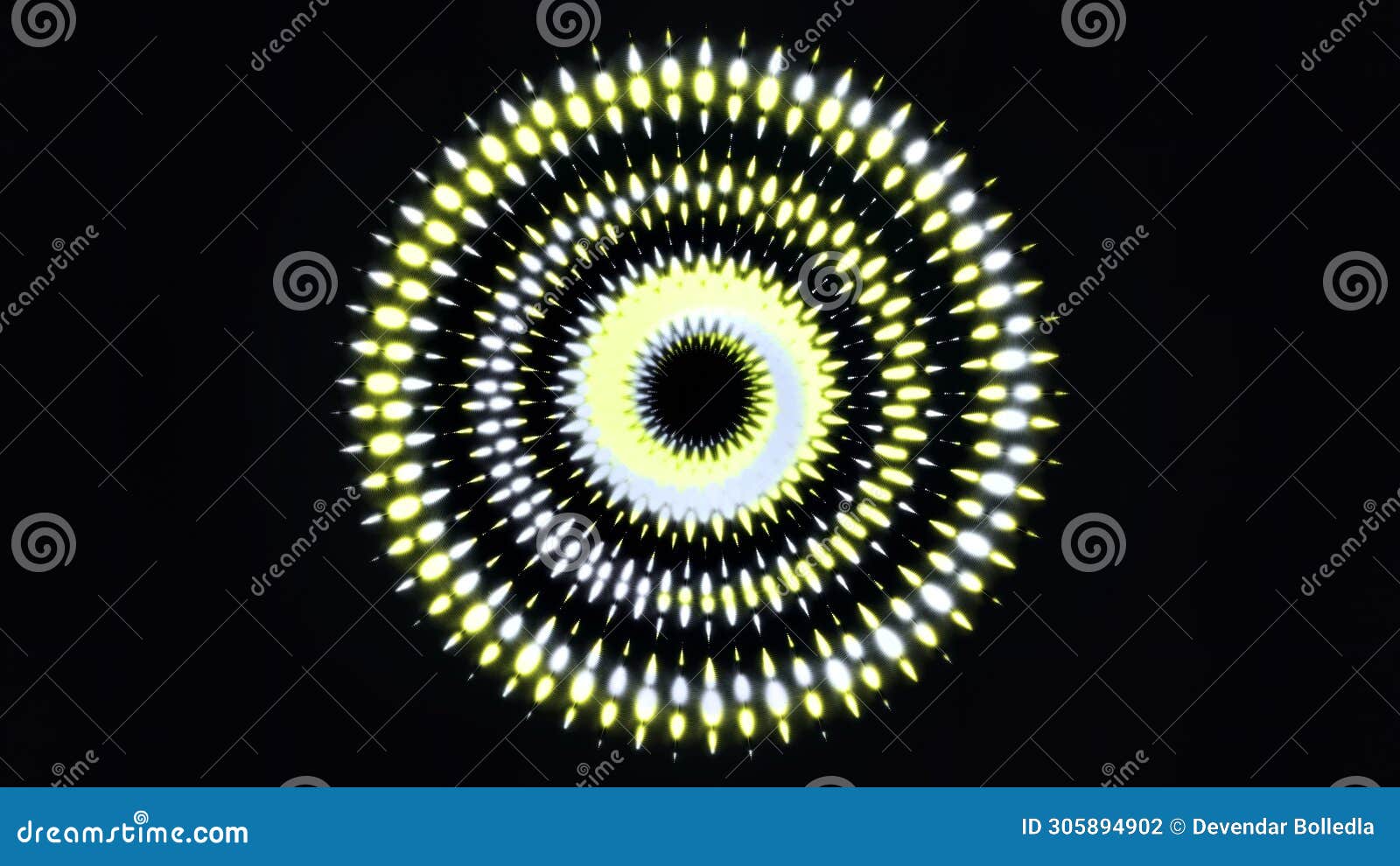 Beautiful Illustration of Shining Particles with Circular Pattern on ...