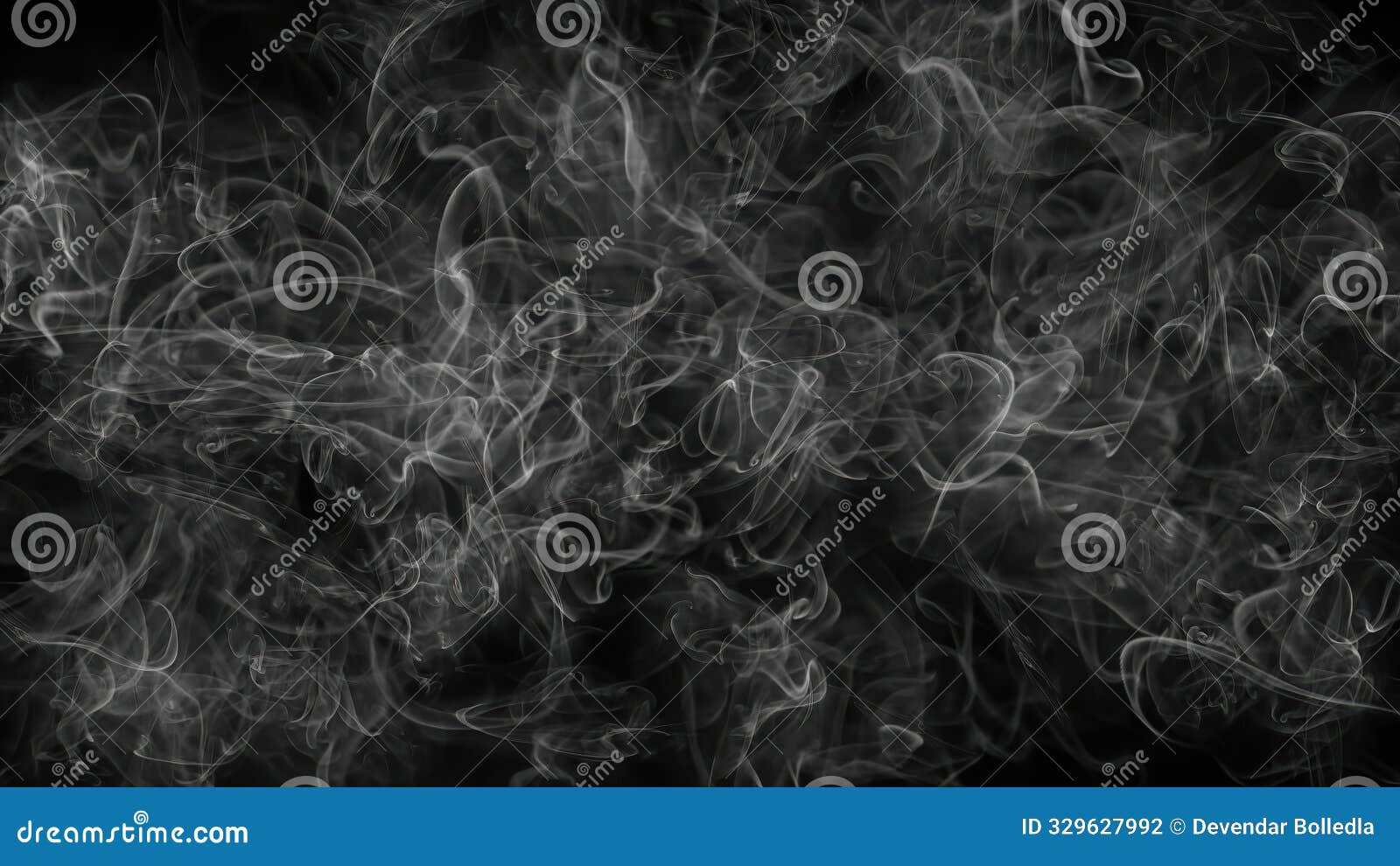 Beautiful Illustration of White Smoke on Plain Black Background Stock ...